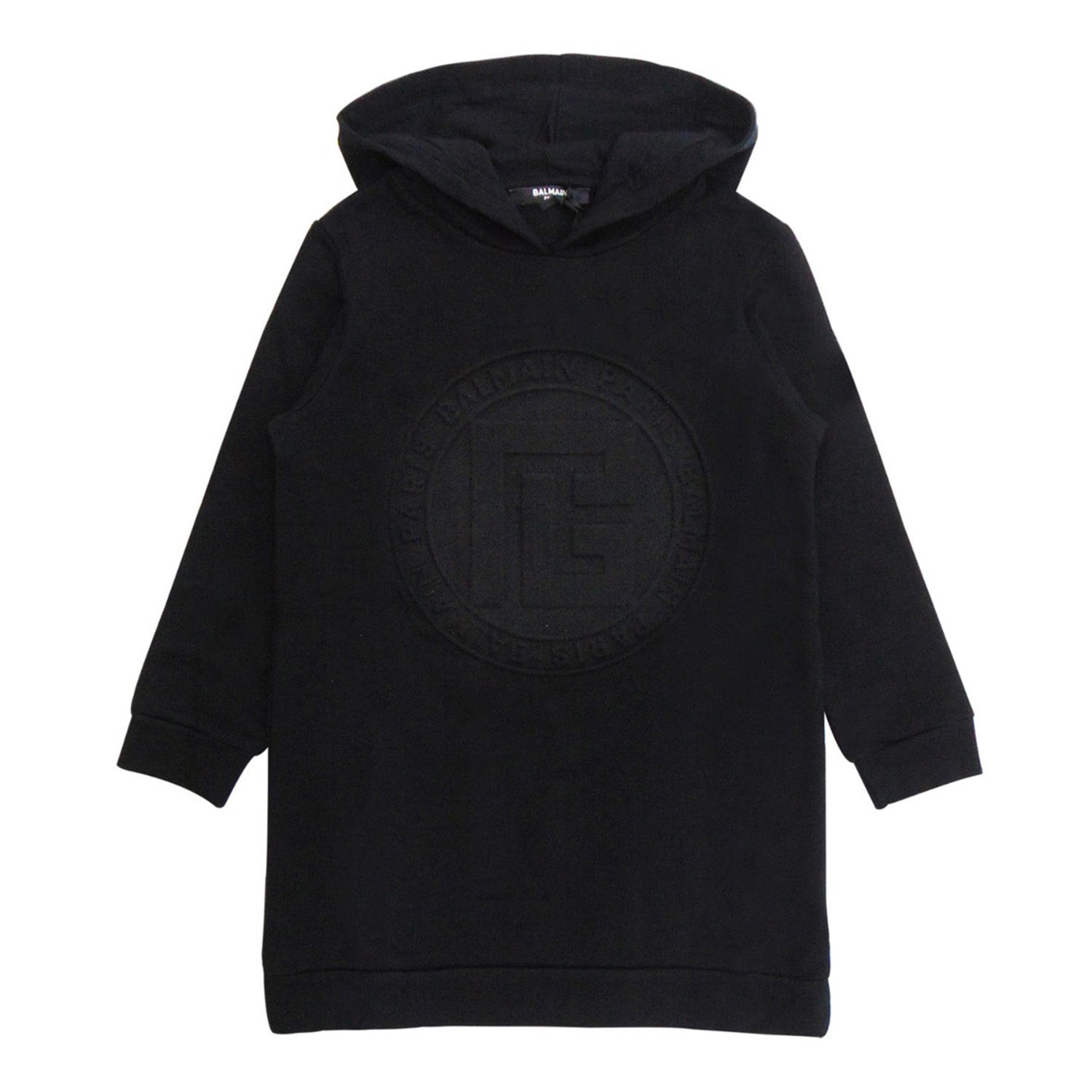 Girls Embossed Logo Hooded Dress – Little Tags Luxury
