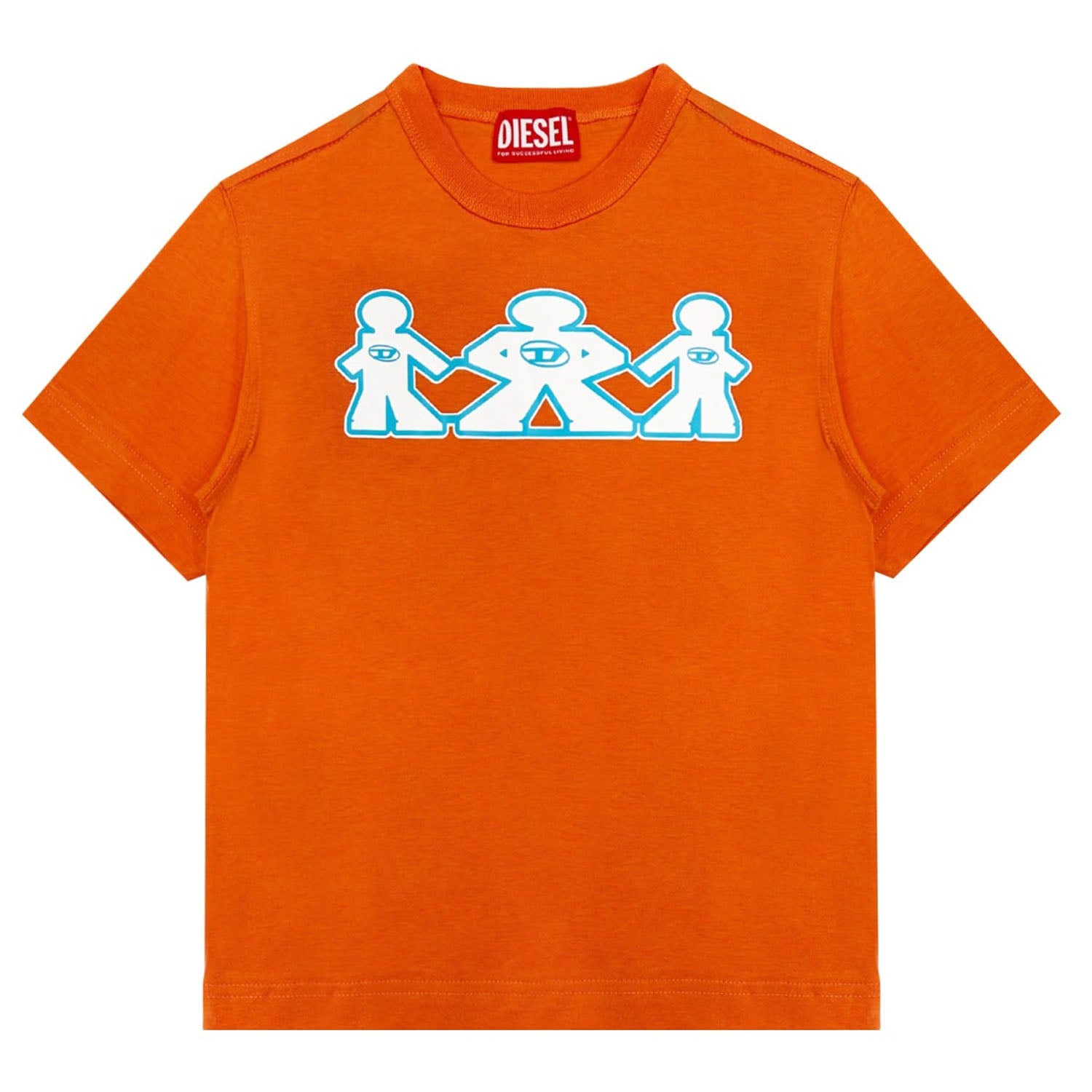 Diesel – Boys Orange Logo-Print T-Shirt – Little Tags Luxury